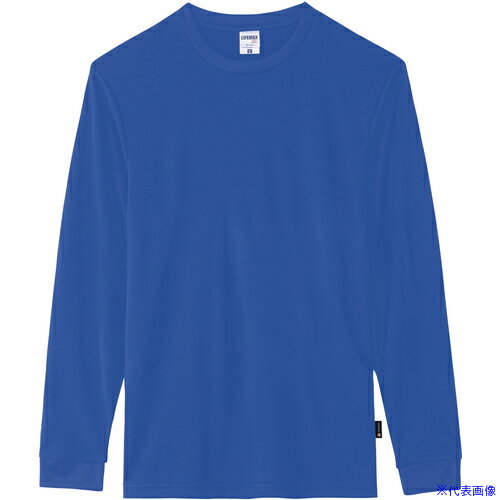 オレンジブック トラスコ中山　TRUSCOLIFEMAX 4.3オンスドライロングスリーブTシャツ(ポリジン加工) ロイヤルブルー L 〔品番:MS16097L〕[ 注番:6869249]特長仕様●色：ロイヤルブルー●サイズ：L●着丈(cm...