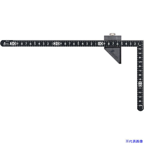 オレンジブック トラスコ中山　TRUSCOシンワ 曲尺 小型 30X15CM 表裏同目 ストッパー付き サンデーカーペンダー 〔品番:12442〕[ 注番:6889467]特長●曲尺の目盛を使用してケガキ線の寸法取りが可能です。●突き当て位...