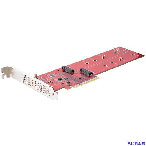 オレンジブック トラスコ中山　TRUSCOStarTech PCIe拡張カード/PCIe x8/2x M.2 PCIe SSD/スロットの分割設定が必要/高速データ転送 〔品番:DUALM2PCIECARDB〕[ 注番:6909391]特長...