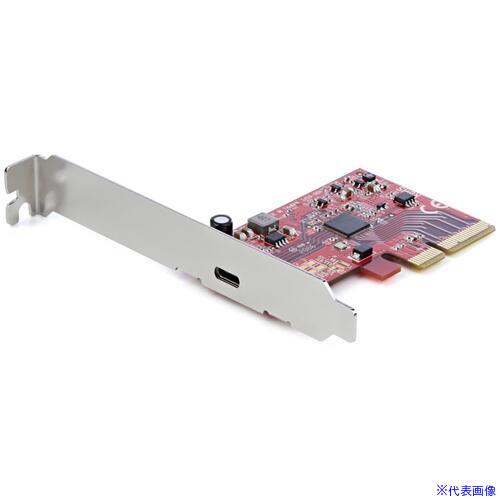 オレンジブック トラスコ中山　TRUSCOStarTech PCI Expressカード/PCIe 3.0 x4/1x USB−C 3.2 Gen 2x2/インターフェース ボード 〔品番:PEXUSB321C〕[ 注番:6914243]特...
