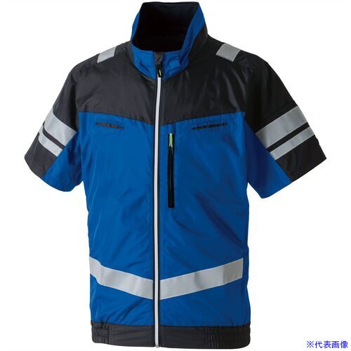 オレンジブック トラスコ中山　TRUSCO桑和 半袖EFブルゾン(反射材付) ブルー 8L 〔品番:73691188L〕[ 注番:6932053]特長仕様●色：ブルー●サイズ：8L●着丈(cm)：77●胸囲(cm)：160●袖丈(cm)：2...