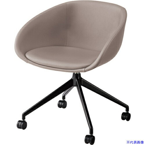 オレンジブック トラスコ中山　TRUSCONAIKI ミーティングチェアー(キャスター付 ラポ E440型/背・座：アッシュグレー 〔品番:E441VSBCAGL〕[ 注番:6932560]特長●カジュアルからフォーマルまで多様なシーンに、...