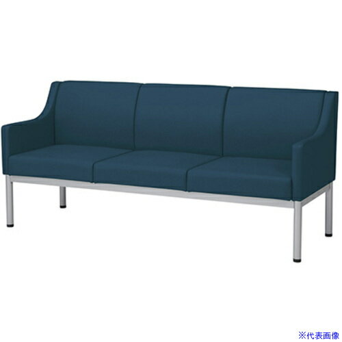 オレンジブック トラスコ中山　TRUSCONAIKI ロビーチェアー 3人掛、肘付 ネイビー 〔品番:RC2253NV〕[ 注番:6933269]特長●立ち上がりやすい肘形状です。仕様●幅(mm)：1660●奥行(mm)：600●高さ(mm...