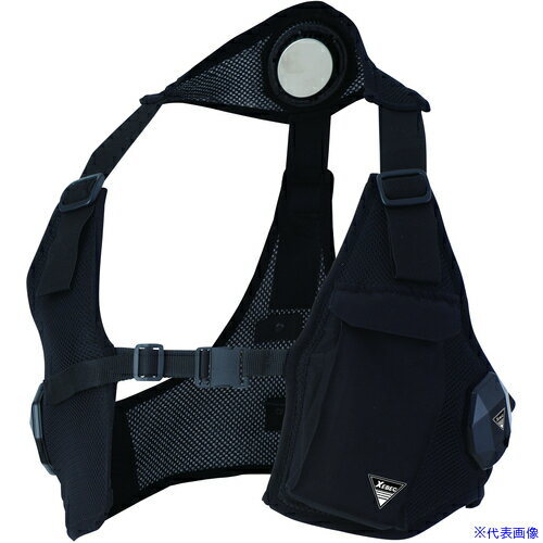 オレンジブック トラスコ中山　TRUSCOXEBEC ペルチェベストセット(バッテリー無し)33016−90−3L クロ 〔品番:33016903L〕[ 注番:6968898]特長●ペルチェ素子を首と脇に配置して、効率的に身体を冷やすペルチ...