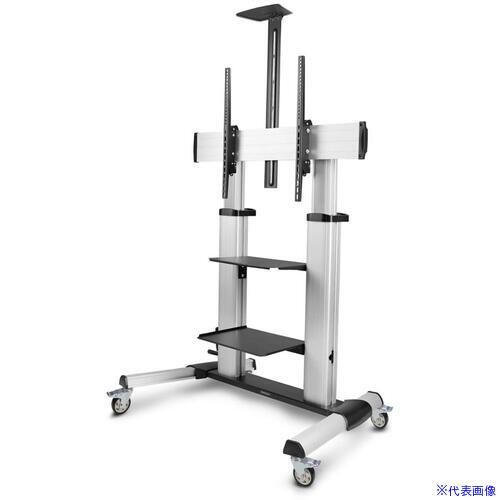 オレンジブック トラスコ中山　TRUSCOStarTech テレビスタンド/キャスター付き/60〜100インチ/VESA/耐荷重100kg/高さ調整機能/壁寄せ テレビ台ハイタイプ 〔品番:1110CMOBILETVCART〕[ 注番:69...