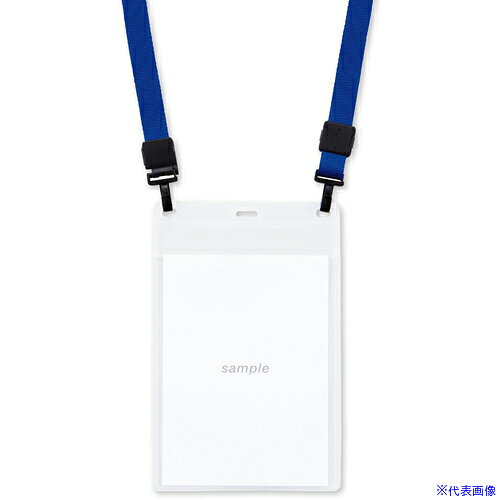 オレンジブック トラスコ中山　TRUSCOOP 吊り下げ名札 ダブルフック式 ソフトタイプ ハガキ用 5枚 青 〔品番:NL26BU〕[ 注番:6976423]特長●遠くから判別できるパスホルダー、イベント主催者必見です。●ストラップはダブ...