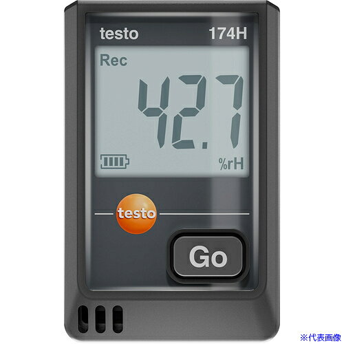 オレンジブック トラスコ中山　TRUSCOTESTO 温湿度データロガー(USB) testo 174H(黒) 〔品番:0572174102〕[ 注番:6979163]特長●手のひらに収まるミニサイズ、軽量35gです。●測定値が読みやすい大...