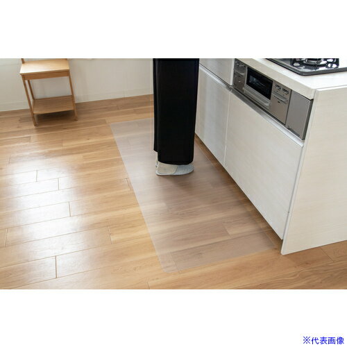 オレンジブック トラスコ中山　TRUSCOオカ 透明マット キッチンマット 約60×180cm 〔品番:58769〕[ 注番:6982035]特長仕様●長辺長さ(mm)：1800●短辺長さ(mm)：600●厚さ(mm)：1仕様2●塩化ビニル...