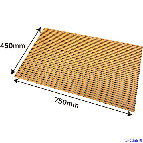 オレンジブック トラスコ中山　TRUSCOCAR−BOY スノコ 安全スノコマット 45×75cm ベージュ 〔品番:ASK4575BE〕[ 注番:7002511]特長●樹脂製の平型カットタイプのスノコです。●高耐久で表面はソフトな感触で素...