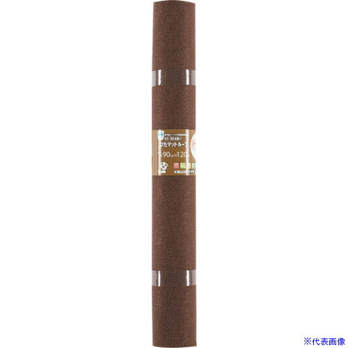 オレンジブック トラスコ中山　TRUSCOワタナベ 室内マット 吸着ぴたマットループ ブラウン 90cm×120cm 〔品番:KPLBR9012〕[ 注番:7004298]特長●裏面吸着加工で、床面にピタっと吸着、動きません。●お部屋の広さ...