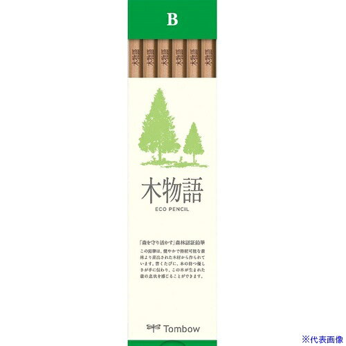 オレンジブック トラスコ中山　TRUSCOTombow 鉛筆 S木物語 B 〔品番:LAKSB〕[ 注番:7006301]特長●「森を守り活かす」未来の森を想って生まれた森林認証鉛筆です。仕様●芯硬度：B●色：墨仕様2●仕様：六角軸、森林認...