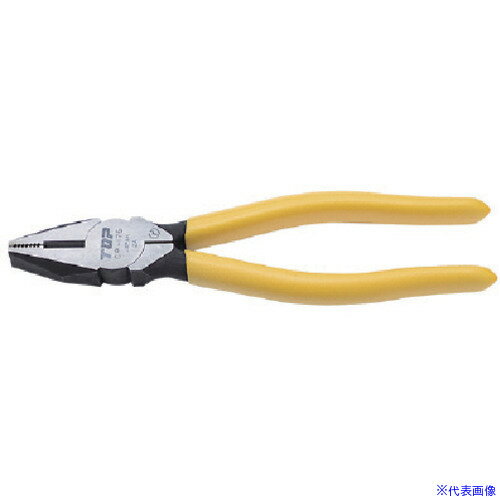 オレンジブック トラスコ中山　TRUSCOトップ工業(TOP) ペンチ(プラスチックグリップ) 175mm 〔品番:CP175PG〕[ 注番:7225571]特長●優れた切断力と耐久性です。●ビニールグリップ付です。用途●電気関係や針金細工...