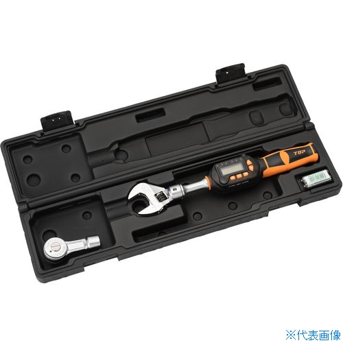 オレンジブック トラスコ中山　TRUSCOトップ工業(TOP) モンキ形/ラチェット形 デジタルトルクレンチセット 調整範囲17〜85N・m 〔品番:DS08515BN〕[ 注番:7225890]特長●モンキ形トルクヘッドとラチェット形トル...
