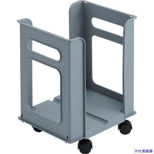 オレンジブック トラスコ中山　TRUSCOSANKO pla 515918 ニューズストッカー キャスター付 グレー 320×265×410 〔品番:515918〕[ 注番:7237025]特長●約一か月分の新聞が収納できます。仕様●間口(...