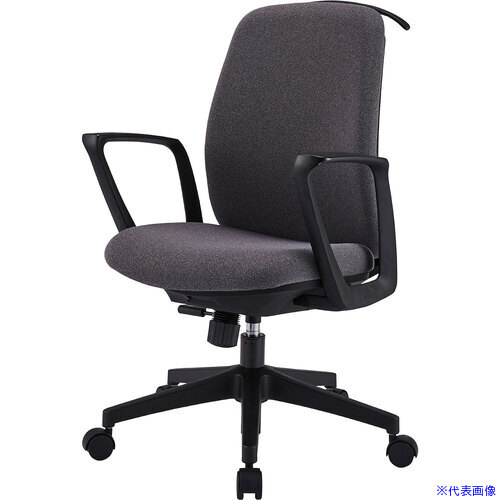 オレンジブック トラスコ中山　TRUSCOIRIS 回転イス BIT−NX ハイバック/ハンガー付 肘付 グレー 〔品番:BITNX45HH1FGY〕[ 注番:7345400]特長●シンクロロッキング機構付きで快適な座り心地です。●座り心地...