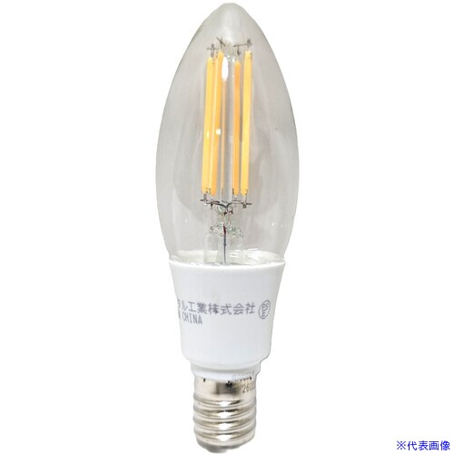 オレンジブック トラスコ中山　TRUSCOトーメ LED電球 小型電球LED 明るさ440lm 電球色 消費電力4W クリアガラス 〔品番:LDC4LC40WE17T3〕[ 注番:7419536]特長●配光角290度です。仕様●明るさ(lm...