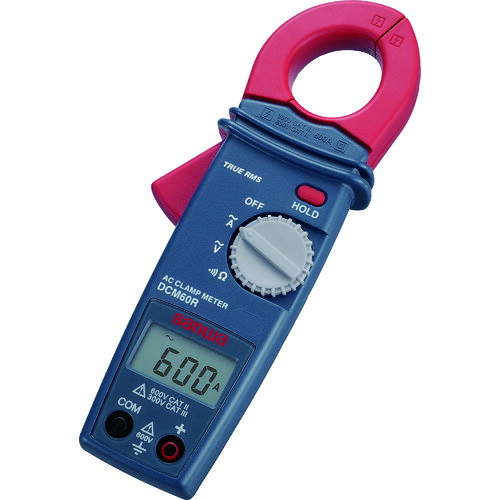 オレンジブック トラスコ中山　TRUSCOSANWA AC専用真の実効値対応デジタルクランプメ−タ 〔品番:DCM60R〕[ 注番:7515111]特長●交流電流0.1〜600Aまでのワイドレンジで600Aまでの交流電流測定が可能です。●国...