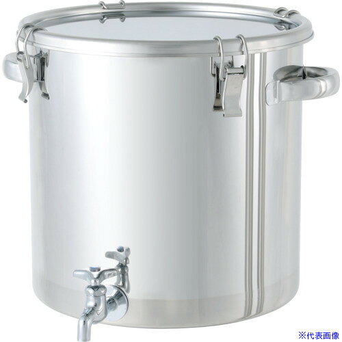 オレンジブック トラスコ中山　TRUSCOMONOVATE ステンレスタンク ストレート密閉タンク(蛇口付) 25L 〔品番:CTHW33〕[ 注番:7515979]特長●内容物を排出できるように蛇口を取り付けています。仕様●容量(L)：2...