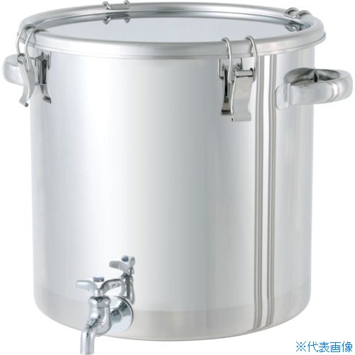 オレンジブック トラスコ中山　TRUSCOMONOVATE ステンレスタンク ストレート密閉タンク(蛇口付) 65L 〔品番:CTHW43〕[ 注番:7515987]特長●内容物を排出できるように蛇口を取り付けています。仕様●容量(L)：6...