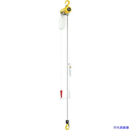 オレンジブック トラスコ中山　TRUSCOKITO エアホイスト 懸垂形 引きひも方式 標準揚程3m 〔品番:TCRH03CS〕[ 注番:7520336]特長●モーターが小さくホイストは小型で軽量です。●巻上巻下速度は操作バルブにより微調整...
