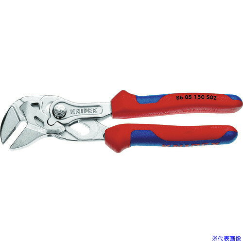 オレンジブック トラスコ中山　TRUSCOKNIPEX プライヤーレンチ 150mm ESD対応 〔品番:8605150S02〕[ 注番:7521669]特長●インシュロックの取り外し作業に、頭を潰して外すので、配線を傷めません。●つかみ面...
