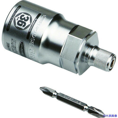 オレンジブック トラスコ中山　TRUSCOスーパー 電ドル用ソケットビット(着脱式) プロスペック 36×6.35mm 〔品番:DSE36〕[ 注番:7543620]特長●ドライバービットの先端を内蔵「イジェクター(PAT.)」で受け、ソケ...