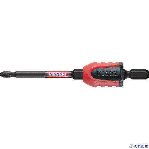 オレンジブック トラスコ中山　TRUSCOVESSEL トーションビット 段付サキスボビット ネジマグキャッチャー付 +2×100mm (1本) 〔品番:NMCS16210〕[ 注番:7545193]特長●段付ビットとの組み合わせにより、狭...