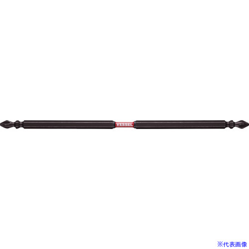 オレンジブック トラスコ中山　TRUSCOVESSEL サキスボトーションビットSST 2本組(両頭)+2×200mm 〔品番:SST142200〕[ 注番:7545231]特長●くびれ部のクッション効果で電動インパクトの衝撃を吸収し、ビッ...