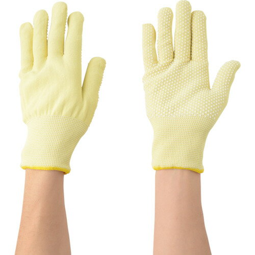 オレンジブック トラスコ中山　TRUSCOアトム 耐切創手袋 ケブラー(R)SD PVC LL 〔品番:HG153LL〕[ 注番:7585829]特長●ポリ塩化ビニールのすべり止め付耐切創手袋です。用途●クリーンな環境が求められる組立。●精...