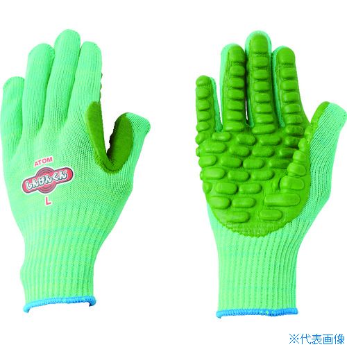 オレンジブック トラスコ中山　TRUSCOアトム 振動軽減手袋 しんげんくん L 〔品番:1130L〕[ 注番:7593694]特長●背抜きタイプの振動軽減手袋です。●通気性がよく、柔らかい使い心地です。用途●チェーンソーなど振動工具の取り...