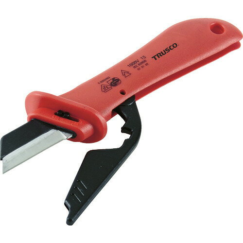 オレンジブック トラスコ中山　TRUSCOTRUSCO 絶縁電工ナイフ 180mm 〔品番:TZEN180〕[ 注番:7624549]特長●グリップ内部に収納できる、回転式のブレードカバー付です。仕様●刃長(mm)：50●全長(mm)：18...