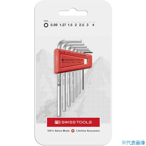 オレンジブック トラスコ中山　TRUSCOPBスイスツールズ 六角棒レンチセット7本組(ブリスターパック入り) 〔品番:210H4CN〕[ 注番:7645619]特長●ホルダー付きです。●パッケージ付です。仕様●セット内容(本)：7●セット...