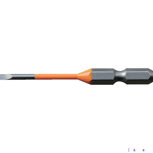 オレンジブック トラスコ中山　TRUSCOアネックス 片頭ドライバービット 刃先−2.5×全長65mm チューブ色:オレンジ (2本入) 〔品番:ACMM2565〕[ 注番:7647620]特長●1本で2サイズ使用できます。●電動ドライバー...