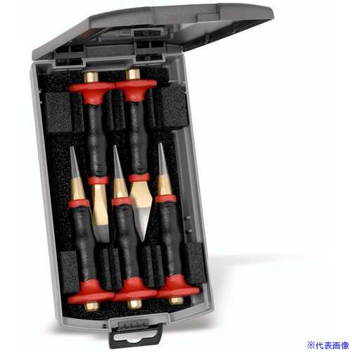オレンジブック トラスコ中山　TRUSCORENNSTEIG ハンドガード付チゼル5点セット プラスチックボックス 〔品番:4211020〕[ 注番:7662891]特長●高品質の鋼材を使用した、チゼルセットです。●抜群の耐久性と高い作業性...