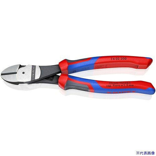 オレンジブック トラスコ中山　TRUSCOKNIPEX 強力型ニッパー コンフォートハンドル 200mm(SB店頭展示パッケージ仕様) 〔品番:7402200SB〕[ 注番:7666373]特長●ジョイント部は鍛造軸カシメを採用し耐久性に優...