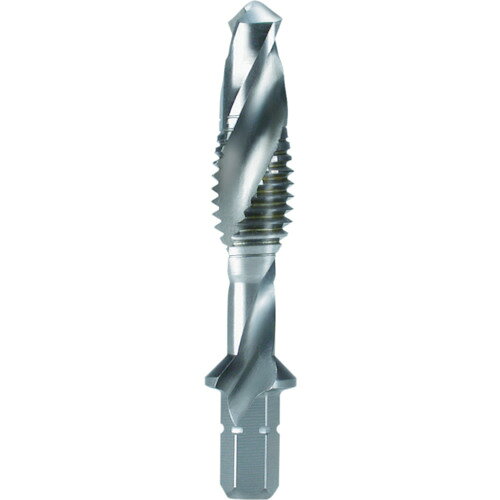 オレンジブック トラスコ中山　TRUSCORUKO 六角軸タッピングドリル M8X1.25 51mm ハイス 〔品番:R270018〕[ 注番:7670281]特長●鉄板などの下穴開け作業とネジ切り作業、バリ取り作業をドリルを交換せずに行う...