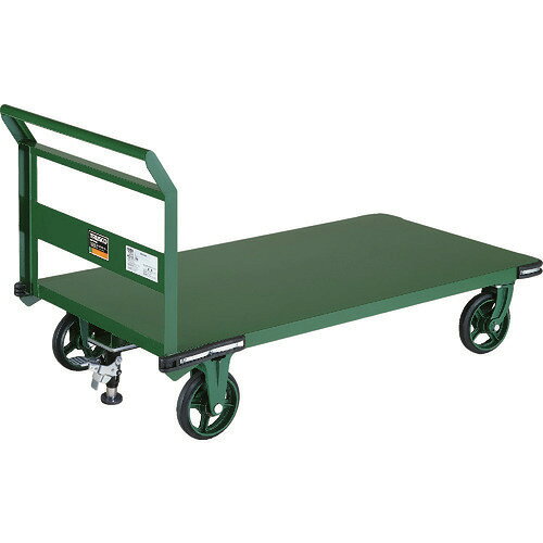 オレンジブック トラスコ中山　TRUSCOTRUSCO 鋼鉄製運搬車 1400X750 Φ200鋳物車輪 Lストッパー付 〔品番:OH1LSS〕[ 注番:7680686]特長●鋳物製キャスターの採用で鋼板製キャスターを採用した台車に比べてよ...
