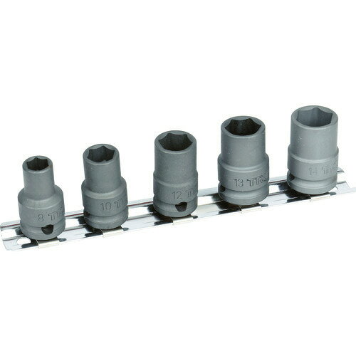 オレンジブック トラスコ中山　TRUSCOTRUSCO インパクト用ソケット5個組セット 差込角9.5mm 〔品番:T35SET〕[ 注番:7683596]特長●使用頻度の高いサイズでセット組をしました。●狭い箇所での使用にも最適な薄肉、軽...