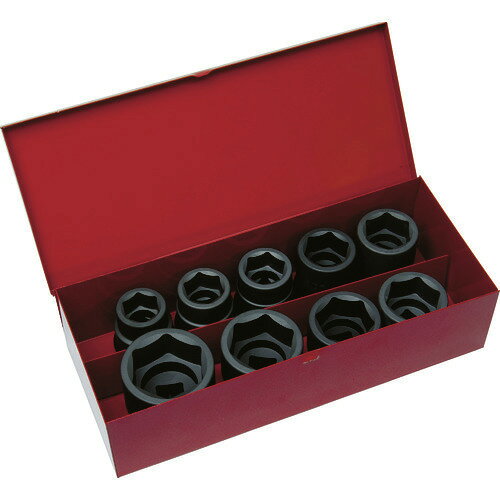 オレンジブック トラスコ中山　TRUSCOTRUSCO インパクト用ソケット9個組セット 差込角19.0mm 〔品番:T69SET〕[ 注番:7683642]特長●使用頻度の高いサイズでセット組をしました。●狭い箇所での使用にも最適な薄肉、...