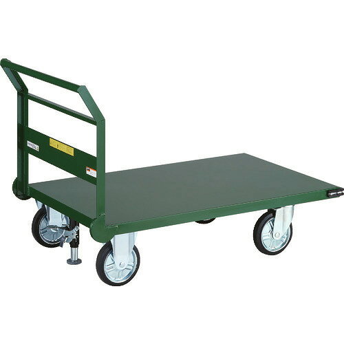 オレンジブック トラスコ中山　TRUSCOTRUSCO 鋼鉄製運搬車 1200X750 Φ200プレス車 Lストッパー付 〔品番:SH1NSS〕[ 注番:7726384]特長●前角部にクッションゴムがあり安全です。●車輪に標準ラジアルベアリ...