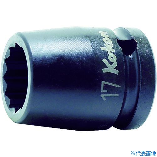 オレンジブック トラスコ中山　TRUSCOKo−ken インパクト12角ソケット 差込角12.7mm 対辺17mm 〔品番:14405M17〕[ 注番:7772904]特長●ボルト／ナットに接する開口部(12角)はもちろんのこと、差し込み側...