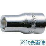 オレンジブック トラスコ中山　TRUSCOKo−ken 6角ソケット 対辺4 差込角6.35 全長22 〔品番:2400M4〕[ 注番:7773862]特長●ボルト/ナットに接する開口部（6角）はもちろんのこと、差し込み側の四角駆動部にも角...