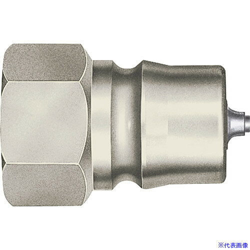 オレンジブック トラスコ中山　TRUSCO日東 ハイパーHSPカプラプラグ 相手側取付サイズR3/8(17898) 〔品番:3HPPVSTEELNBR〕[ 注番:7778821]特長●パージ機能で接続作業時に面倒な残圧処理をカットします。●...
