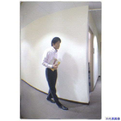 オレンジブック トラスコ中山　TRUSCOコミー FFミラー通路＜片側用＞ 230×330 〔品番:FT23AM〕[ 注番:7783337]特長●目の高さに貼るだけでヒヤリ・ハットを解消します。●正面のミラーを見るだけで死角が自然と目に入り...