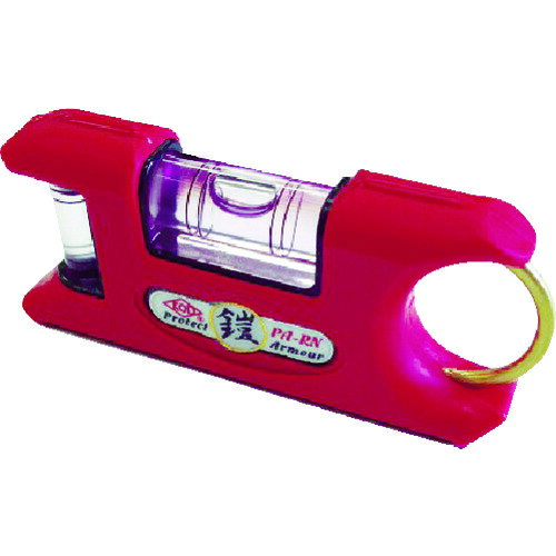 オレンジブック トラスコ中山　TRUSCOKOD ポケット水平器 プロテクトアーマー レッド 〔品番:PARN〕[ 注番:7811934]特長●超強力マグネットを搭載した、ポケットサイズ水平器の進化版です。●見易いデカ気泡管です。用途●高所...