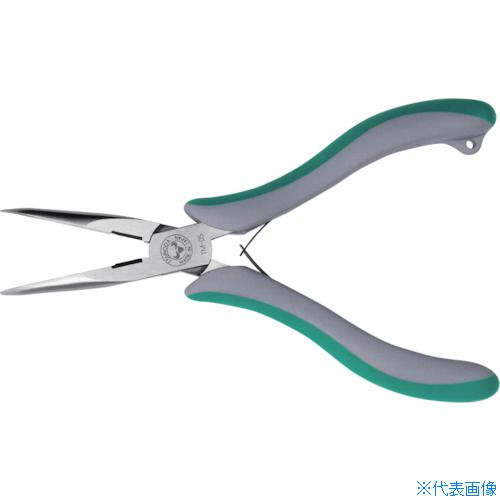 オレンジブック トラスコ中山　TRUSCOTTC Trinity 先曲りラジオペンチ(溝付) 〔品番:TM05〕[ 注番:7852827]特長●先端が45度に曲がっているので、卓上での部品の保持がしやすくなっています。●三枚合わせ構造採用で...
