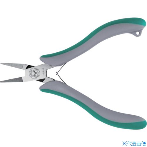 オレンジブック トラスコ中山　TRUSCOTTC Trinity 平口リードペンチ(溝無) 〔品番:TM07〕[ 注番:7852843]特長●くわえ部を広く平らに仕上げているので、金属板を曲げたりカシメ玉やボールチップを潰したりできます。●...