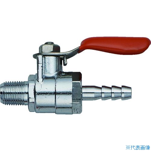 オレンジブック トラスコ中山　TRUSCOWTB ボールバルブ オレンジボールコック 接続口径D1×D2:R1/8×R1/8 〔品番:WMH106P〕[ 注番:7869401]特長●ハンドルはステンレス製採用です。●ハンドルは180°回りま...