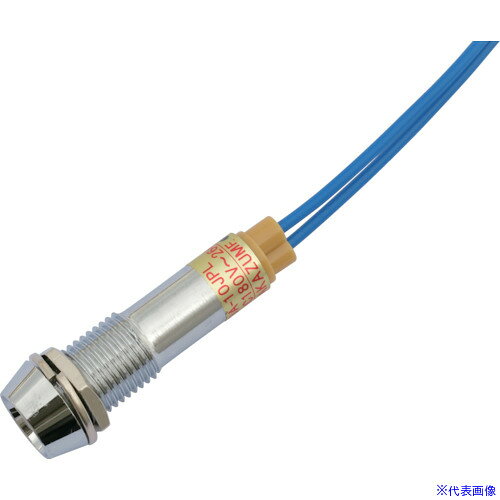 オレンジブック トラスコ中山　TRUSCOサカヅメ LED表示灯 DA−10JPL (AC/DC200V接続)Φ10 青 〔品番:DA10JPLACDC200VB〕[ 注番:7887701]特長●抵抗器内蔵の高輝度LED表示灯です。●AC/...