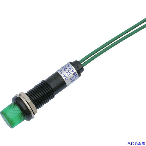 オレンジブック トラスコ中山　TRUSCOサカヅメ LED表示灯 DA−10TPBL (AC/DC100V接続)Φ10緑 〔品番:DA10TPBLACDC100VG〕[ 注番:7888121]特長●抵抗器内蔵の高輝度LED表示灯です。●AC...